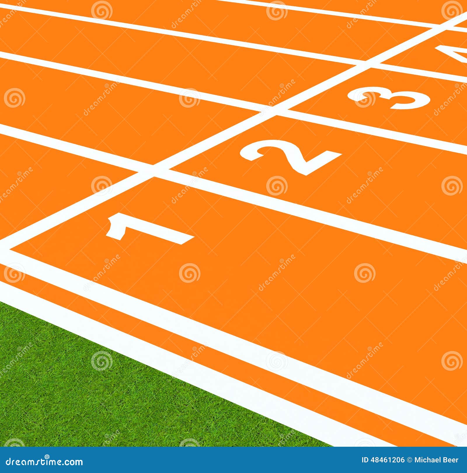 The running track stock illustration. Illustration of starting - 48461206