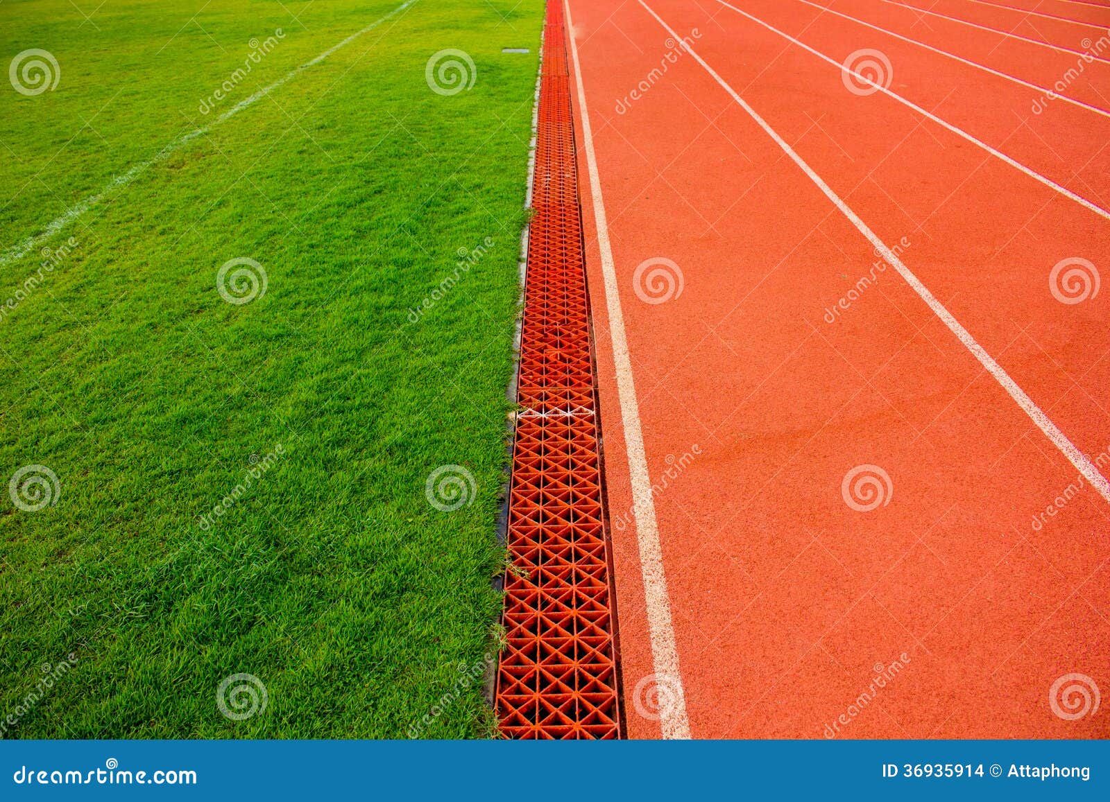 Running Track Drainage Systems Stock Photo - Image of fitness, sprint ...