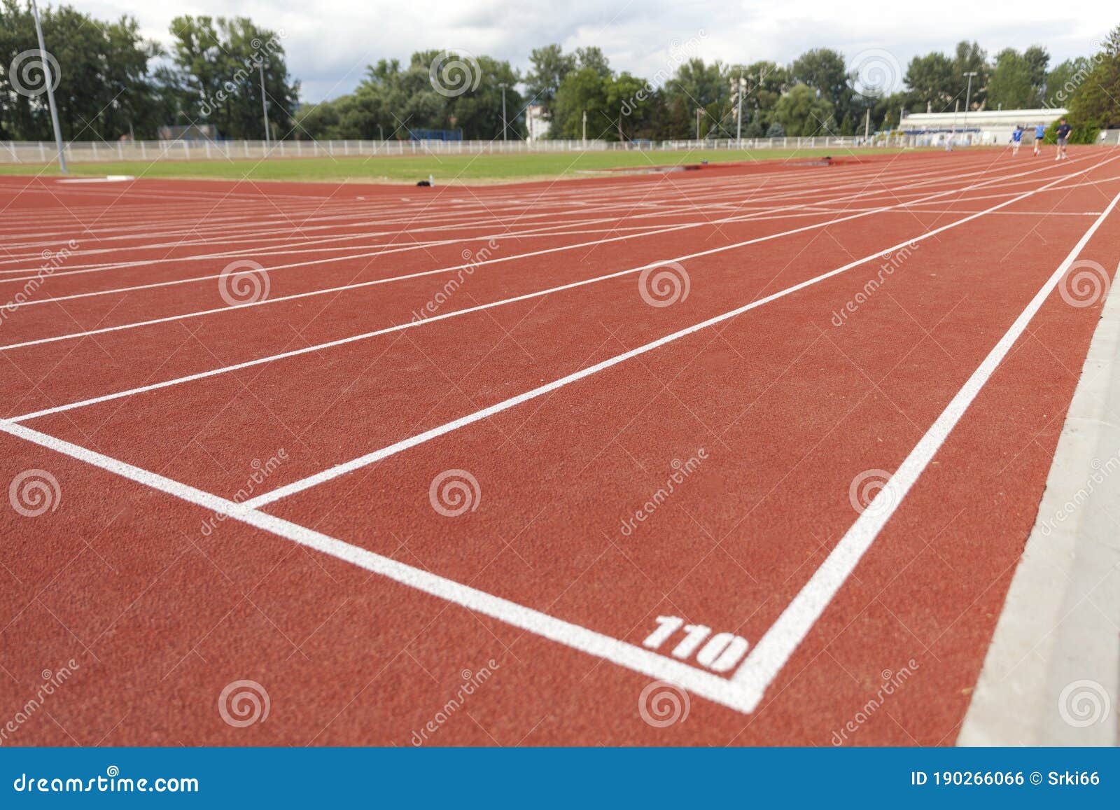 Running track empty stock photo. Image of sport, healthy - 190266066