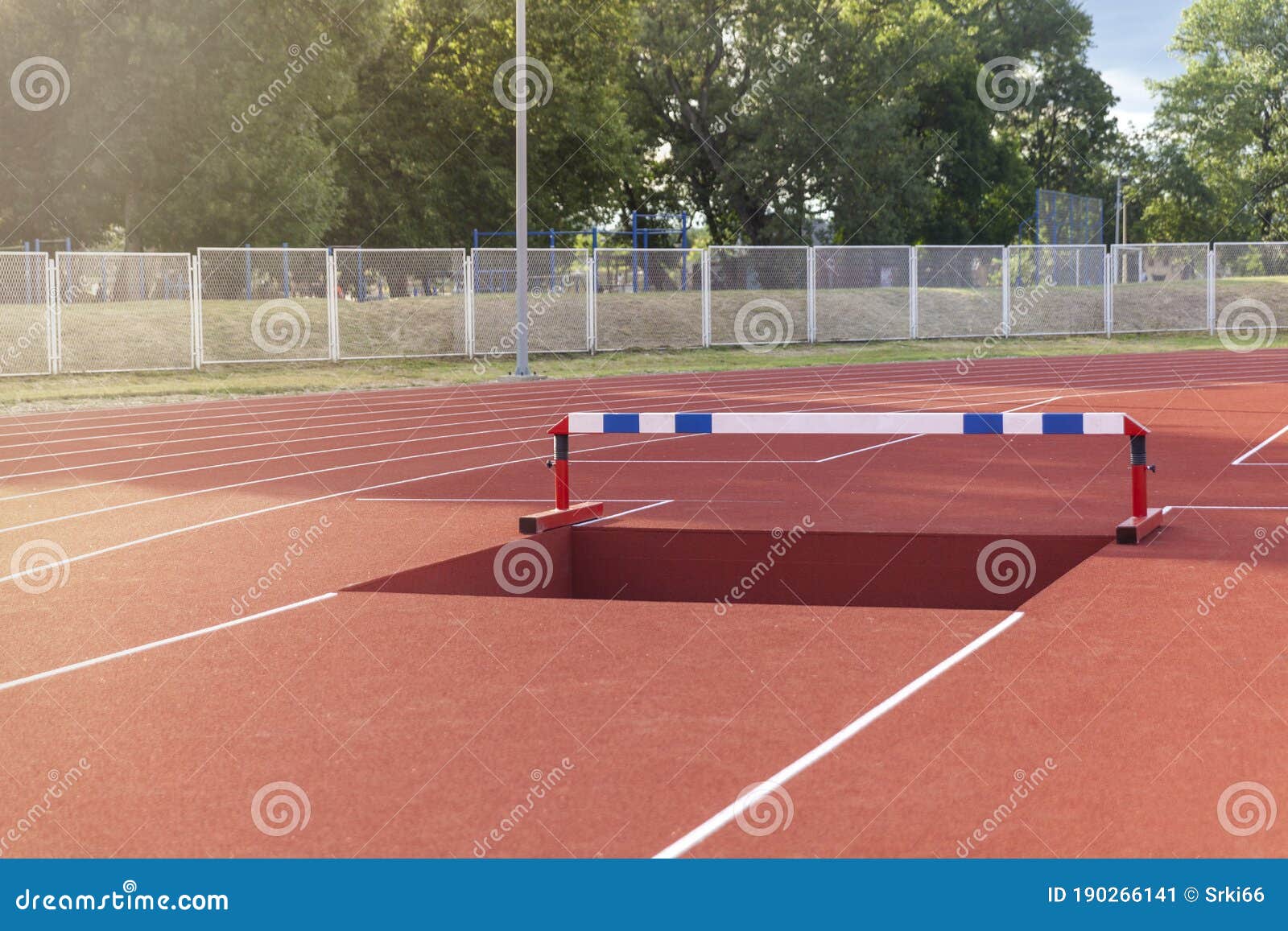 Running track empty stock image. Image of landscape - 190266141