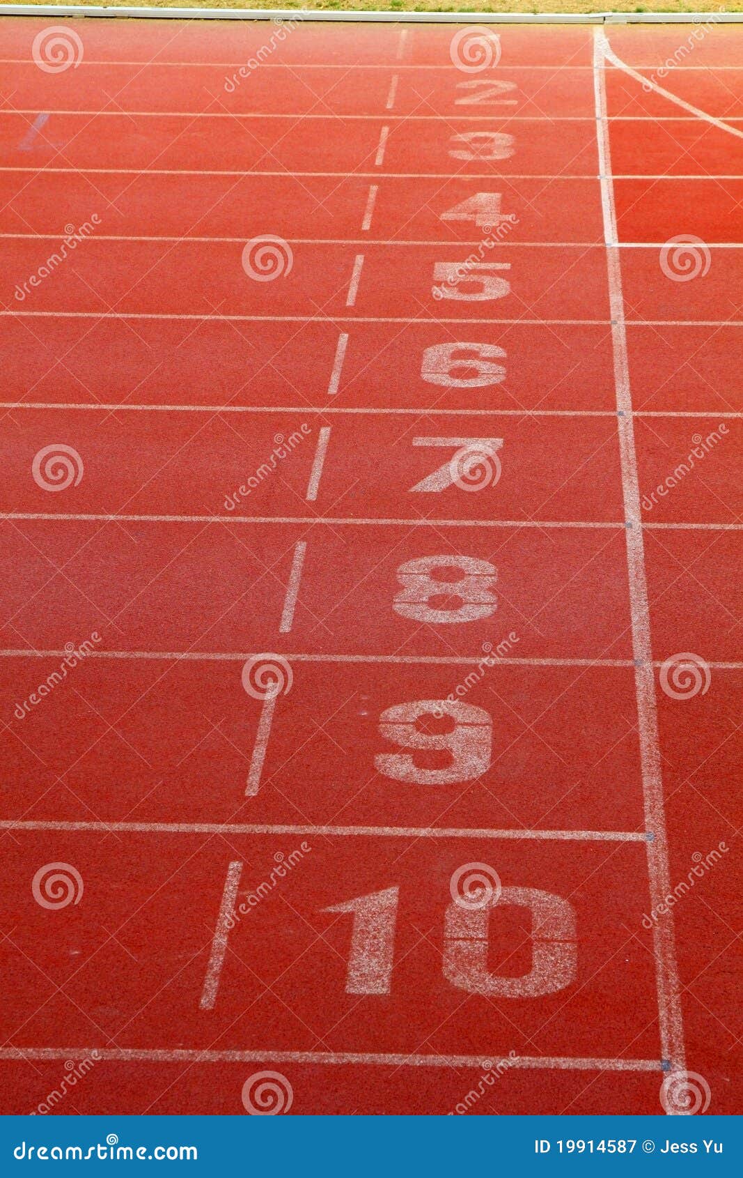 Running Track Lanes for Athletes Stock Image - Image of sport, stadium ...