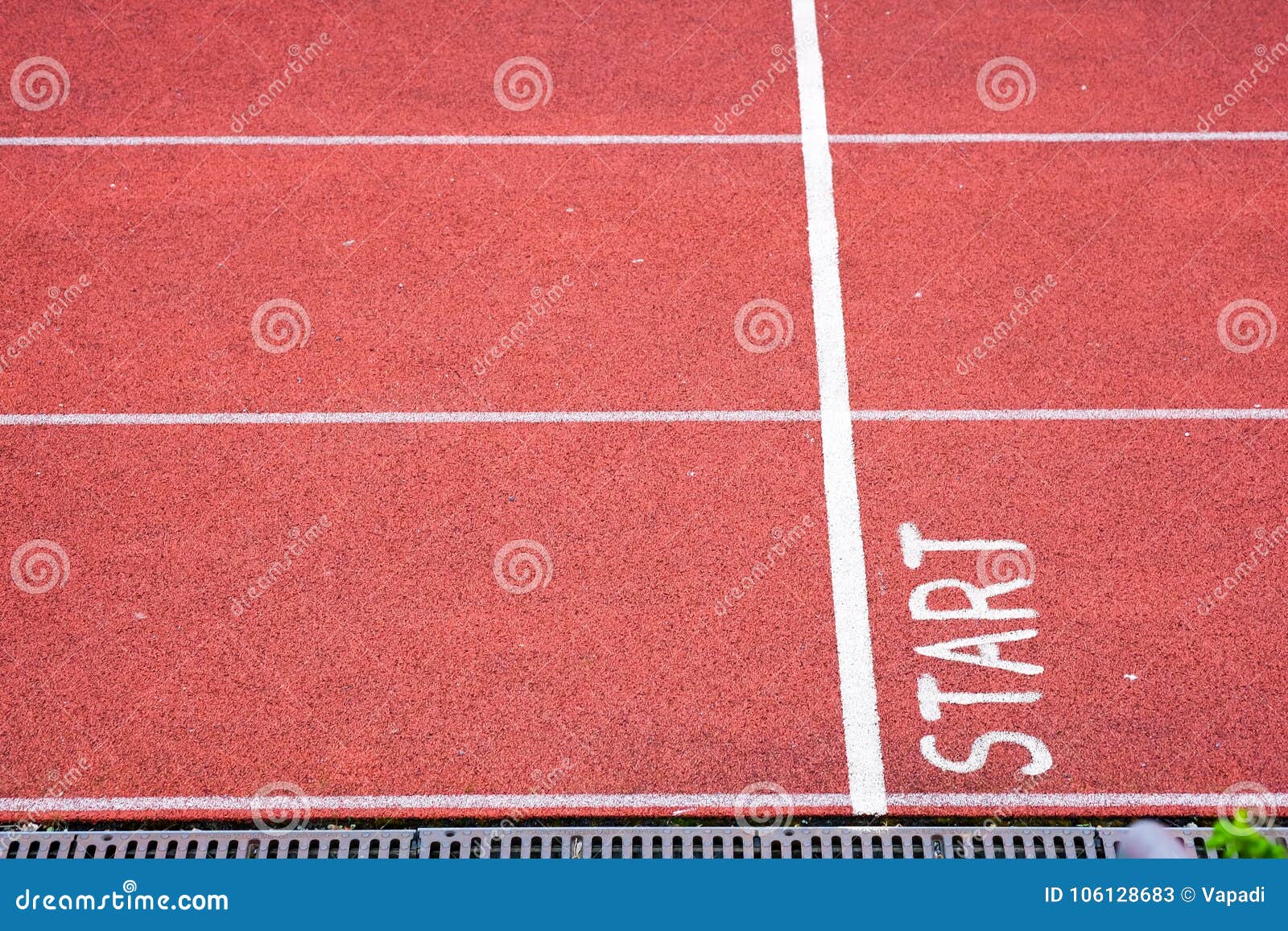 Running Track Line in Top View Stock Image - Image of competition ...