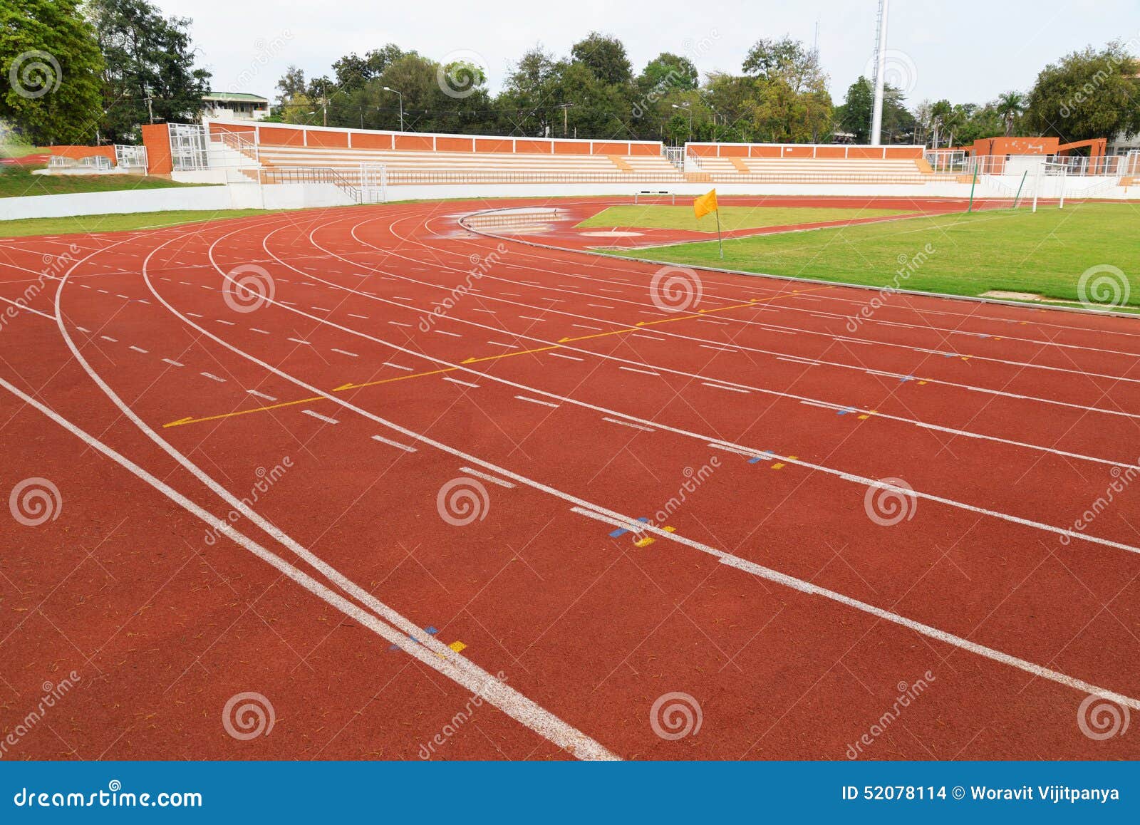 Running track lines stock photo. Image of ground, view - 52078114