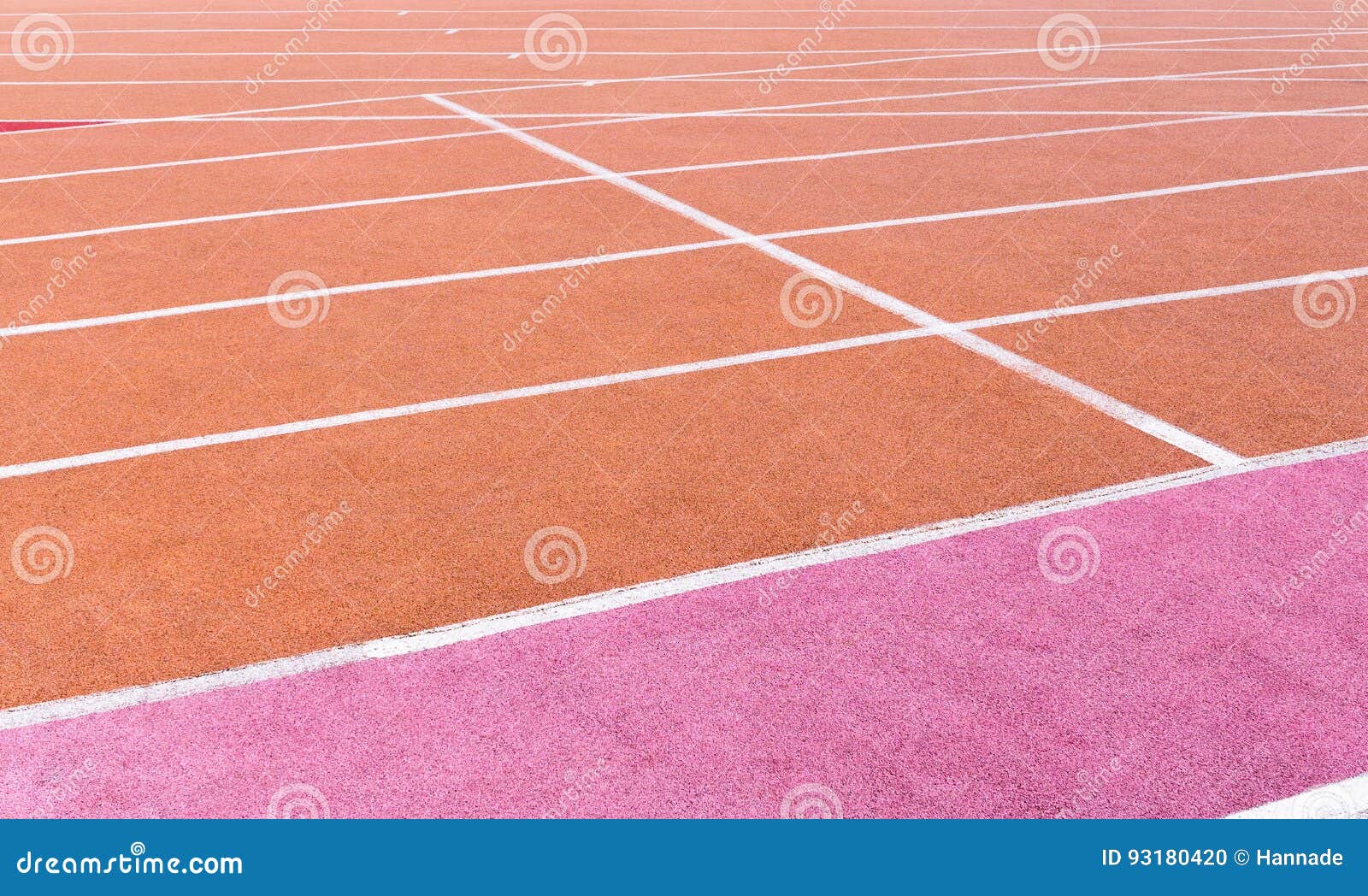 Running track with marking stock photo. Image of crumb - 93180420