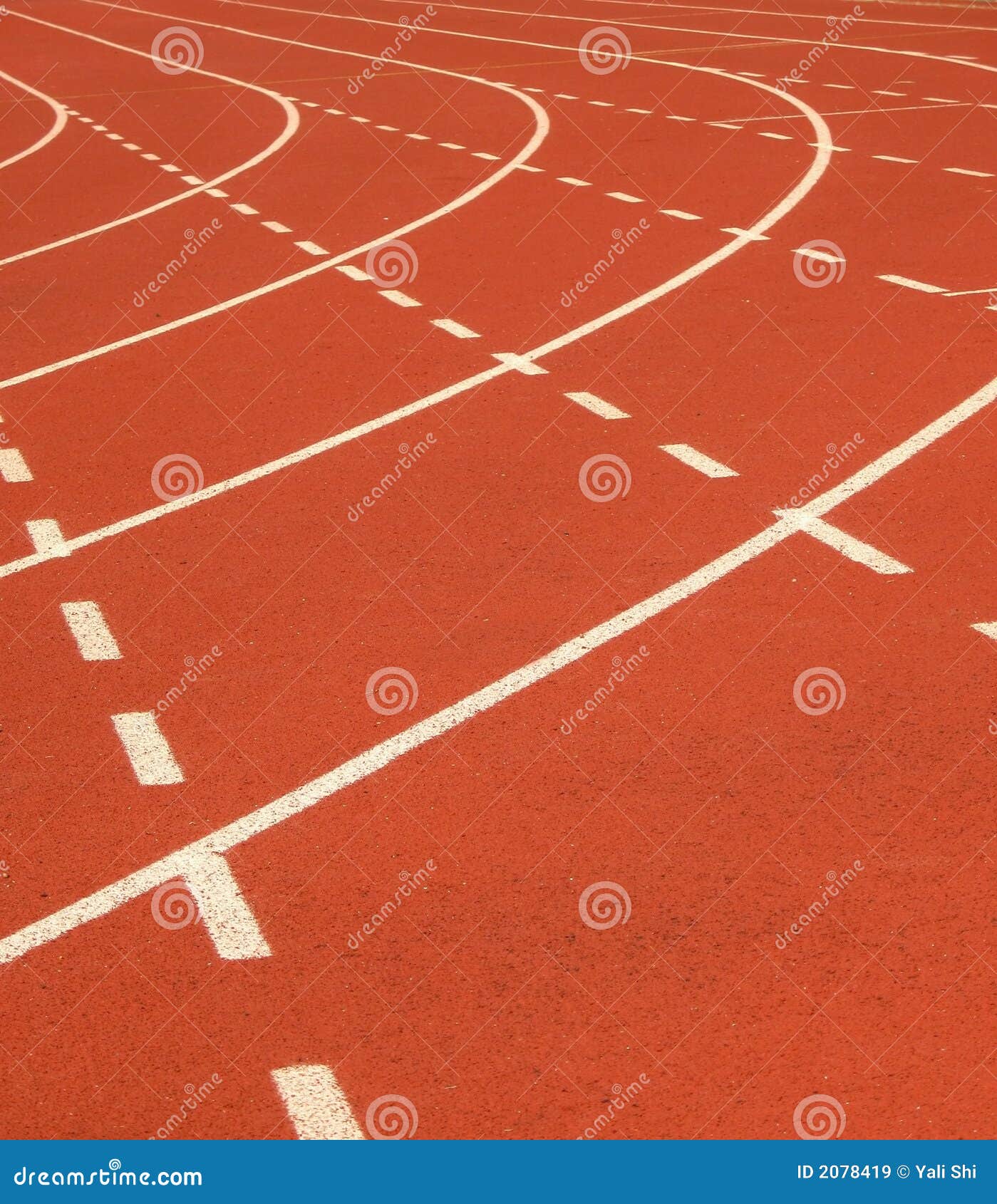 Running Track Markings stock image. Image of sponge, line - 2078419