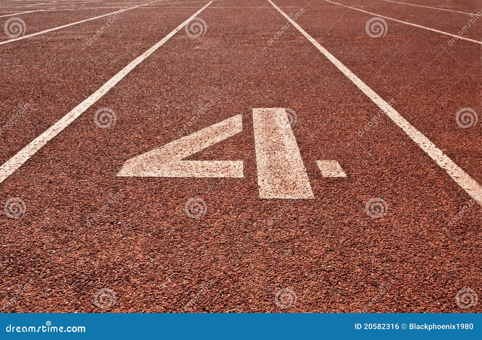 Running track number 4 stock photo. Image of outdoor - 20582316