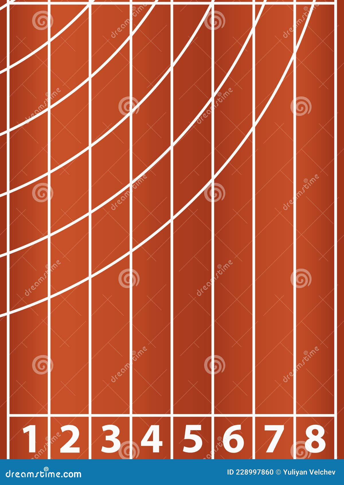 Running track stock vector. Illustration of object, arena - 228997860