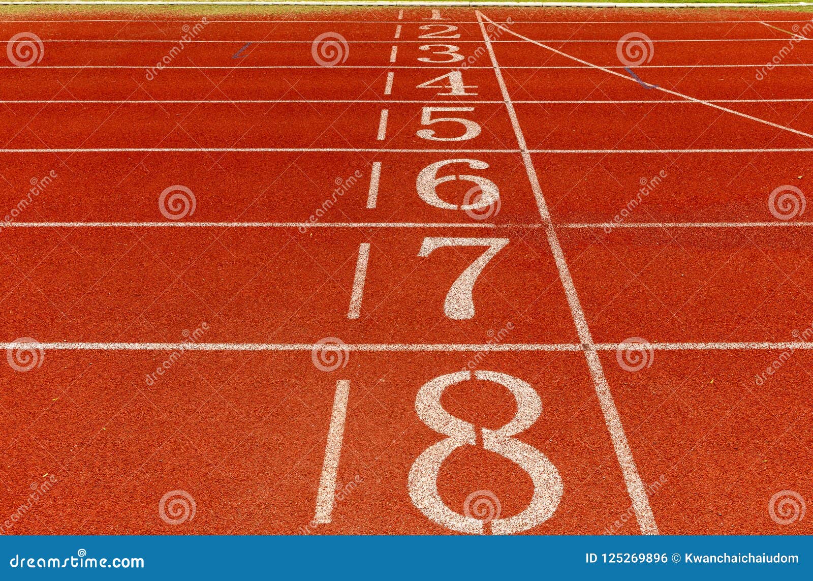 Running Track with Number, Starting Concept. Stock Photo - Image of ...