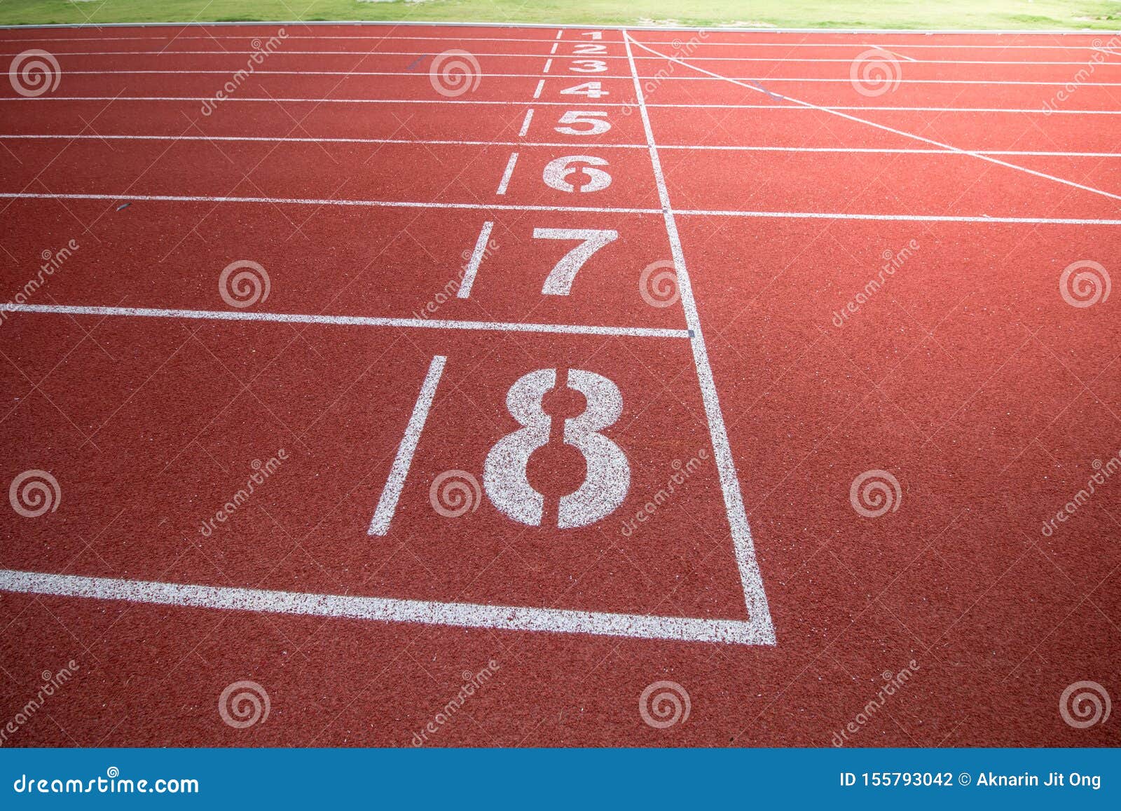 Running Track with Numbers Background Stock Photo - Image of outdoor ...
