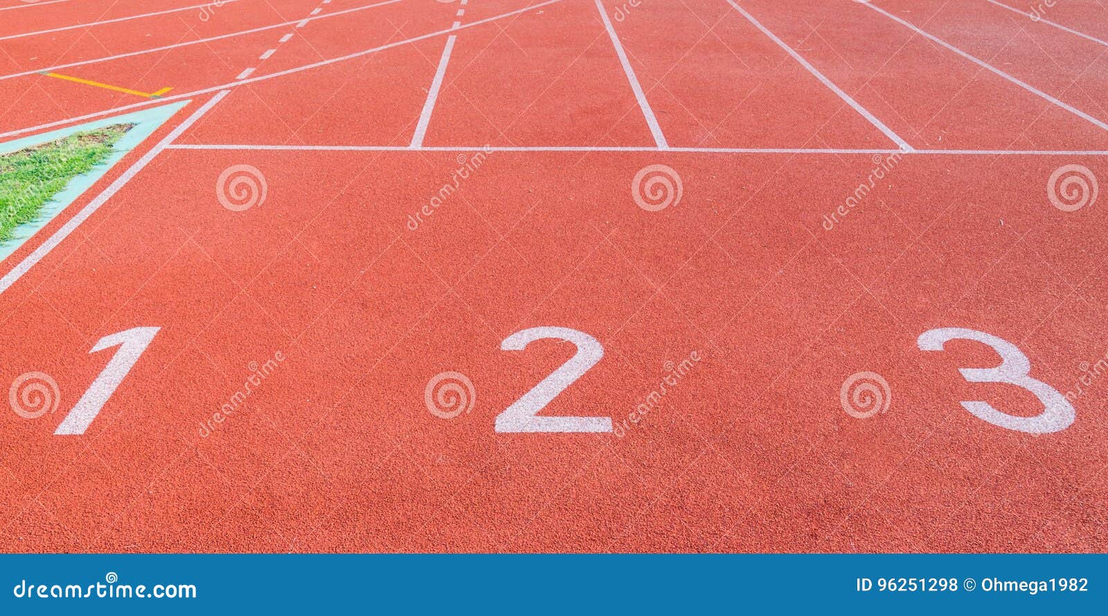 Running Track Numbers 1 2 3. Stock Photo - Image of competitive, life ...