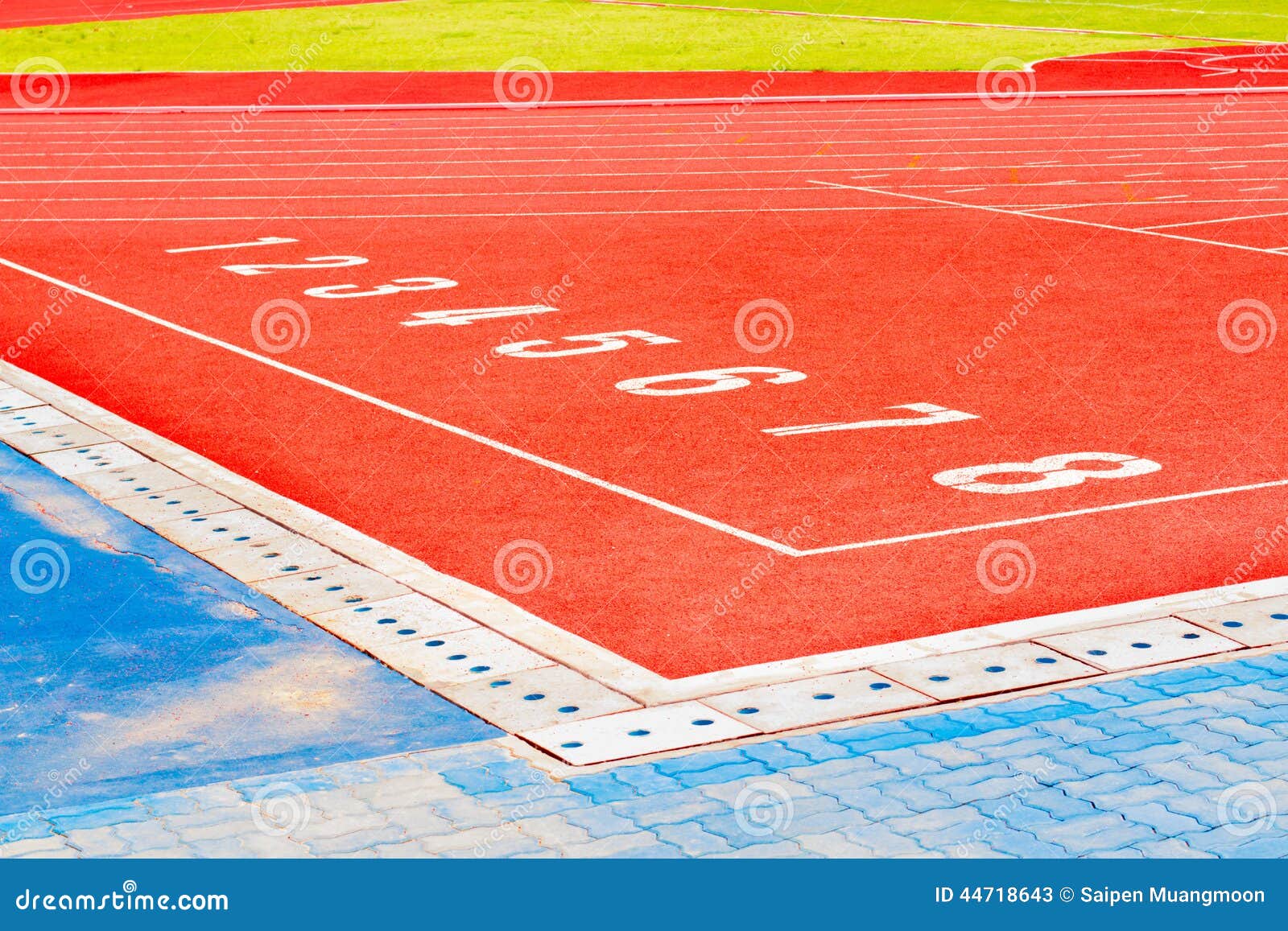 Running track stock image. Image of athletics, championship - 44718643