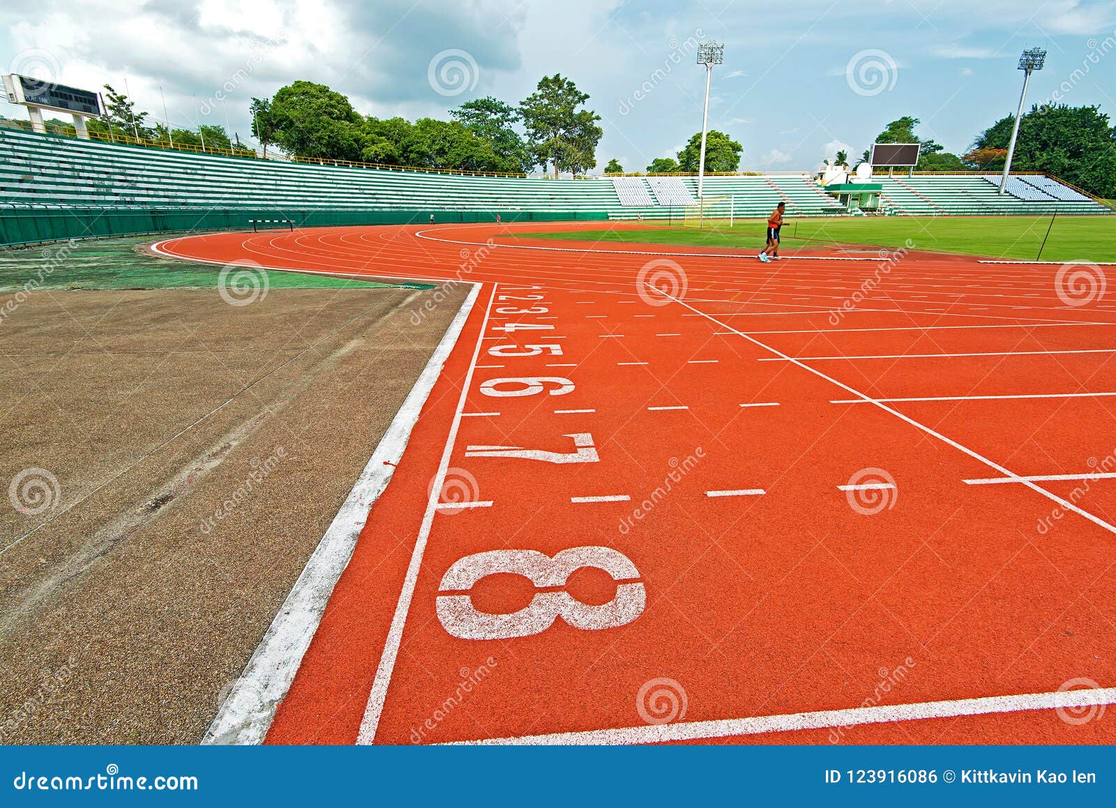 Running Track Numbers in Stadium. Editorial Photo - Image of track ...