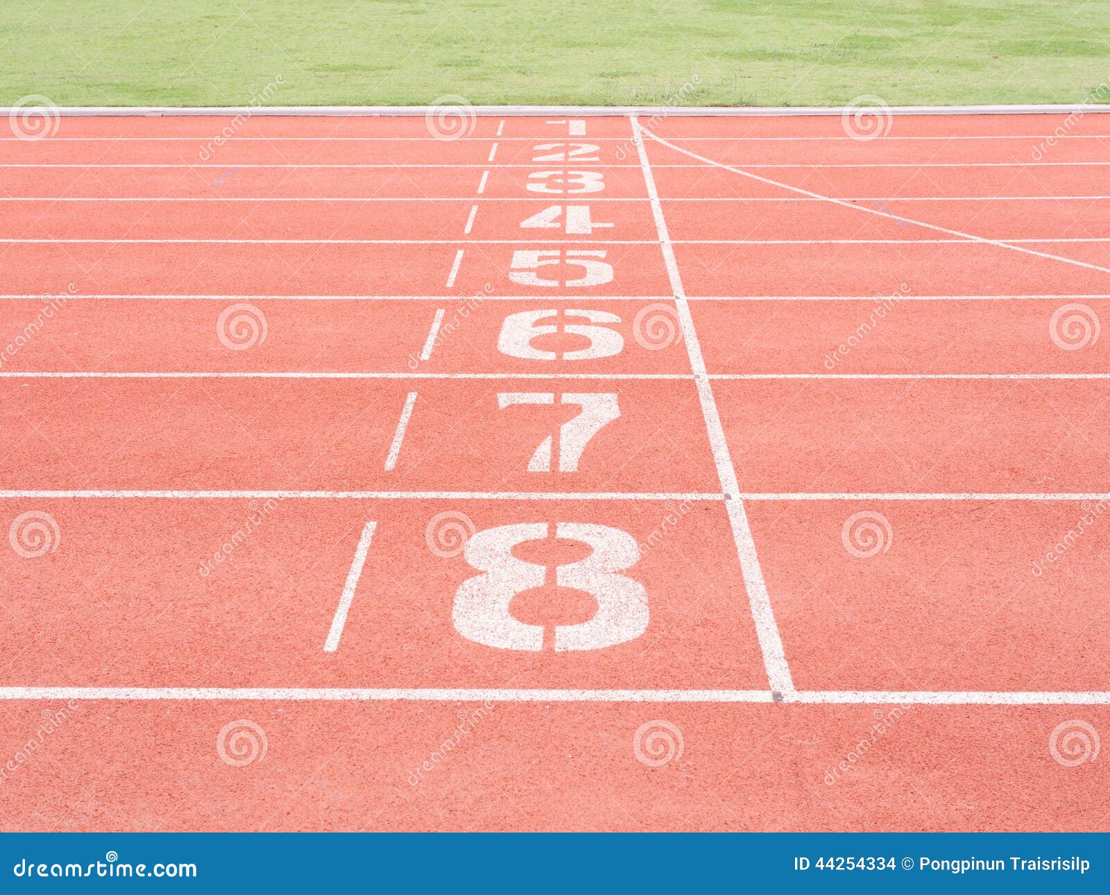 Running Track Numbers in Stadium Stock Photo - Image of fitness, school ...
