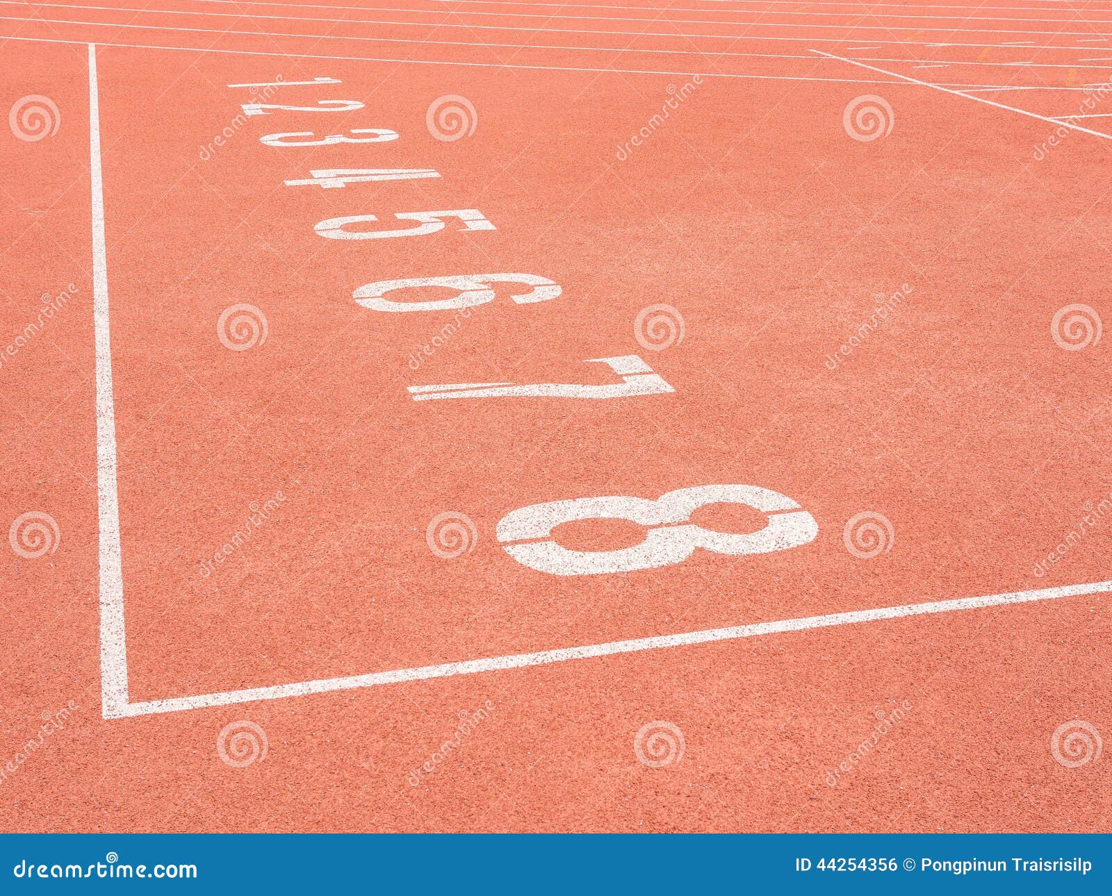 Running Track Numbers in Stadium Stock Photo - Image of number ...