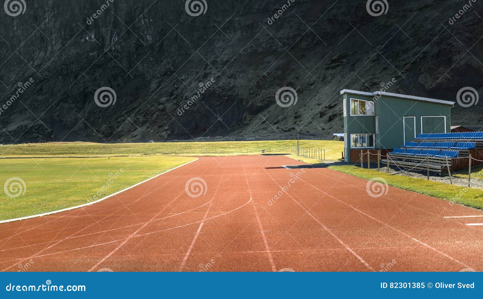 Running track outdoors stock image. Image of contest - 82301385