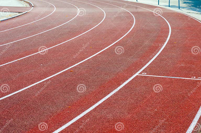 Running track stock image. Image of competition, exercise - 43143323