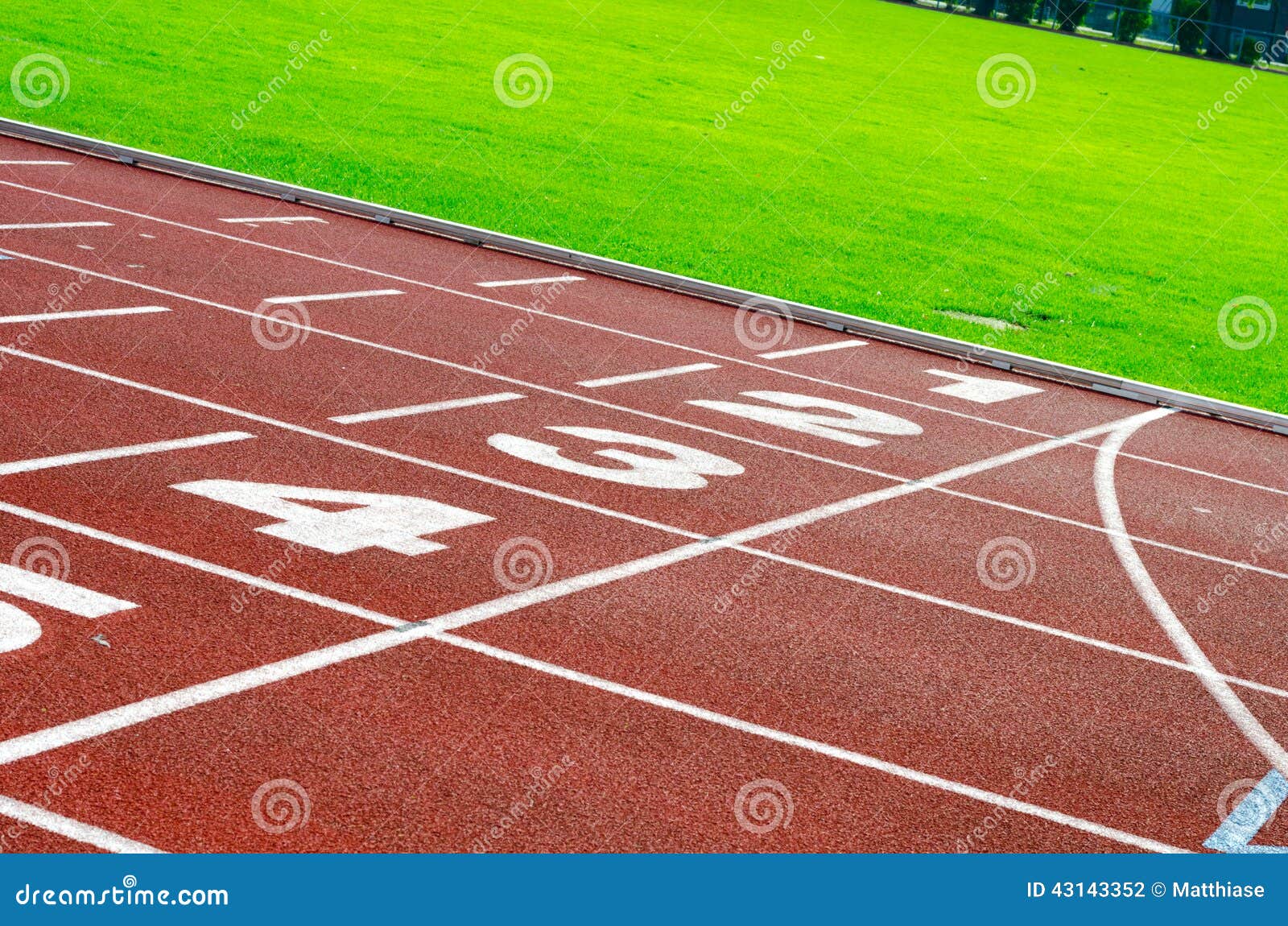 Running track stock photo. Image of colors, grass, arena - 43143352