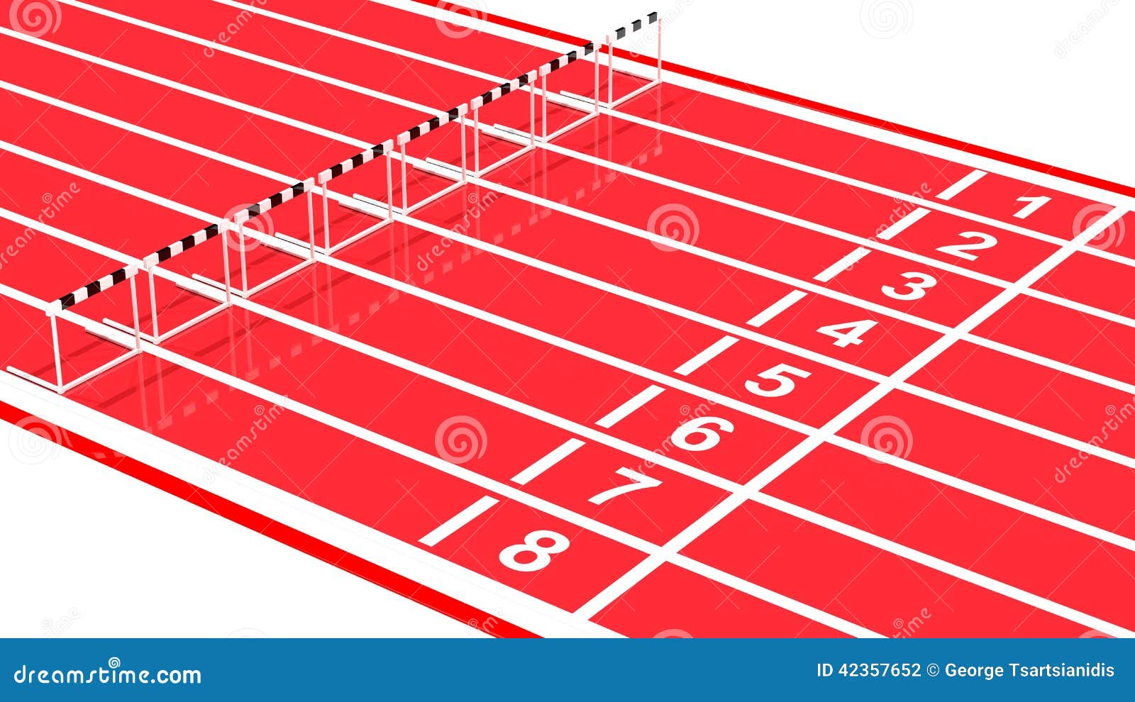 Running track stock illustration. Illustration of group - 42357652