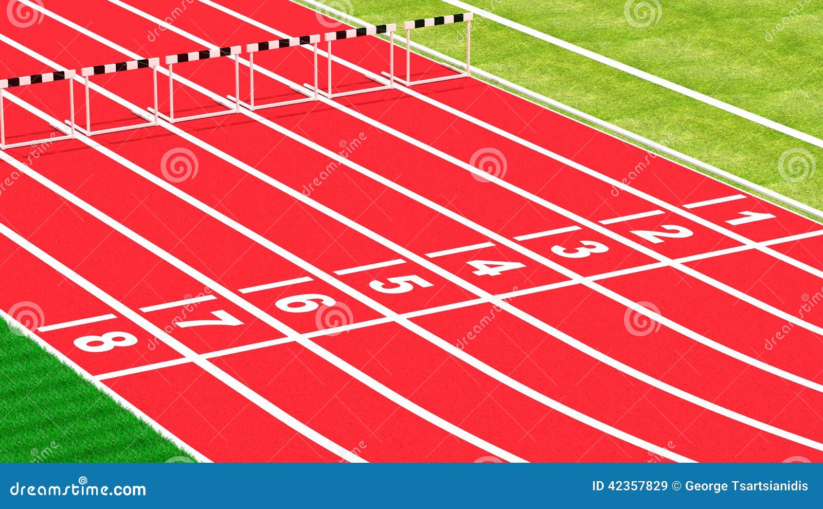 Running track stock illustration. Illustration of digital - 42357829