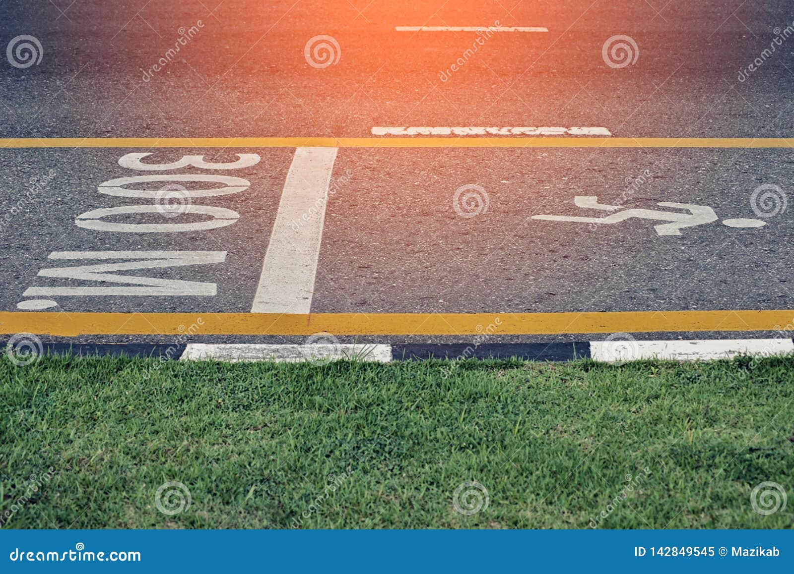 Running track stock image. Image of jogger, area, distance - 142849545