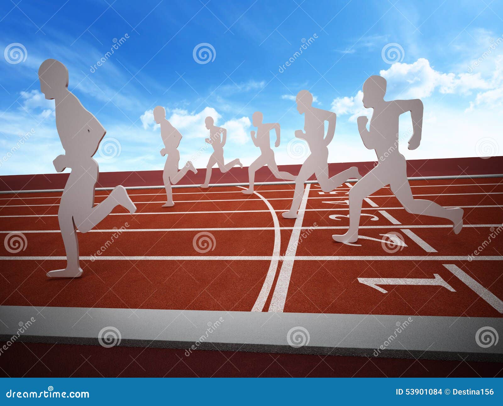 Running track stock illustration. Illustration of people - 53901084