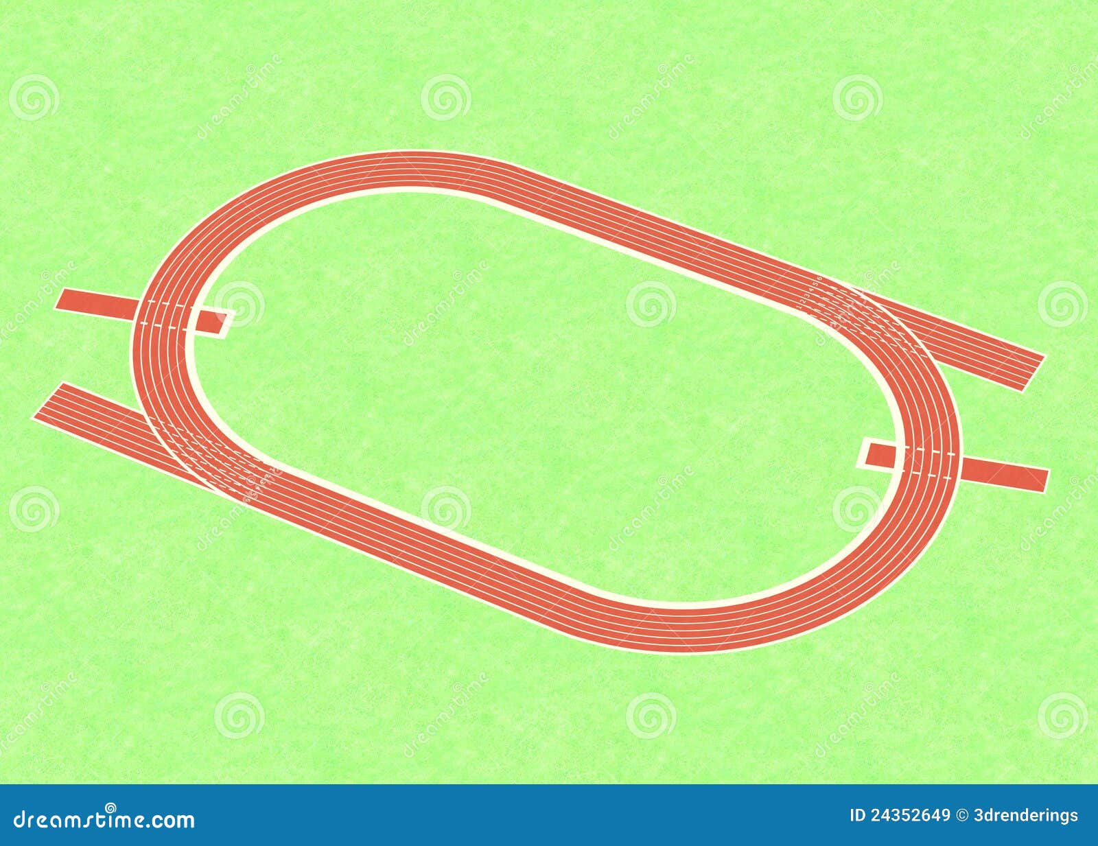 Running track (sport area) stock illustration. Illustration of stadium ...