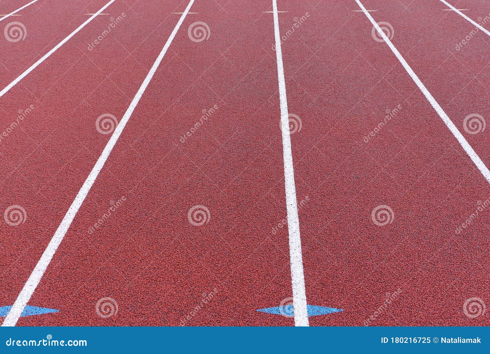 Running Track on Sports Field Stock Image - Image of exercise, stadium ...