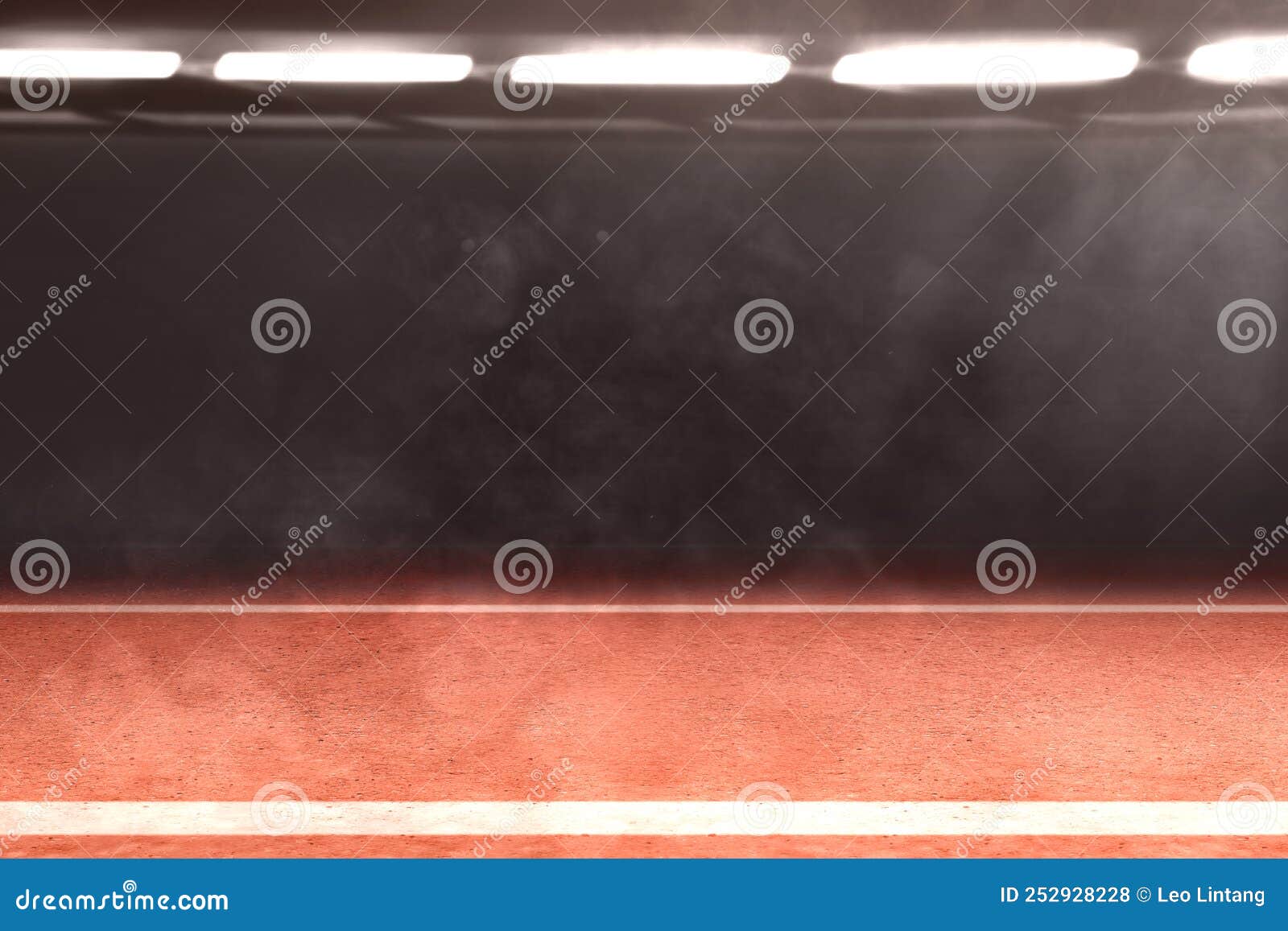 Running Track with a Spotlight Stock Photo - Image of outdoor, race ...