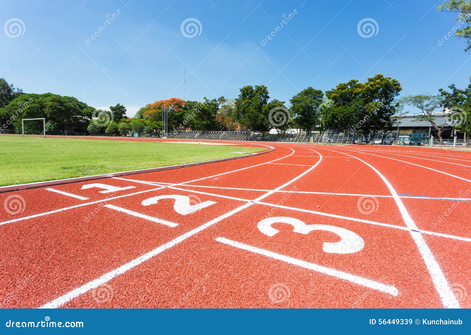 Running track stock image. Image of ground, race, colorful - 56449339