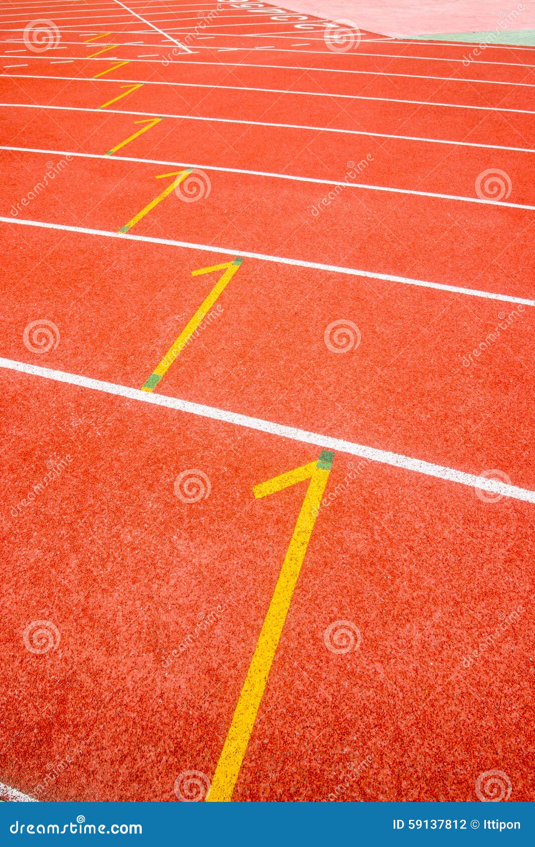 Running track in stadium. stock photo. Image of healthy - 59137812