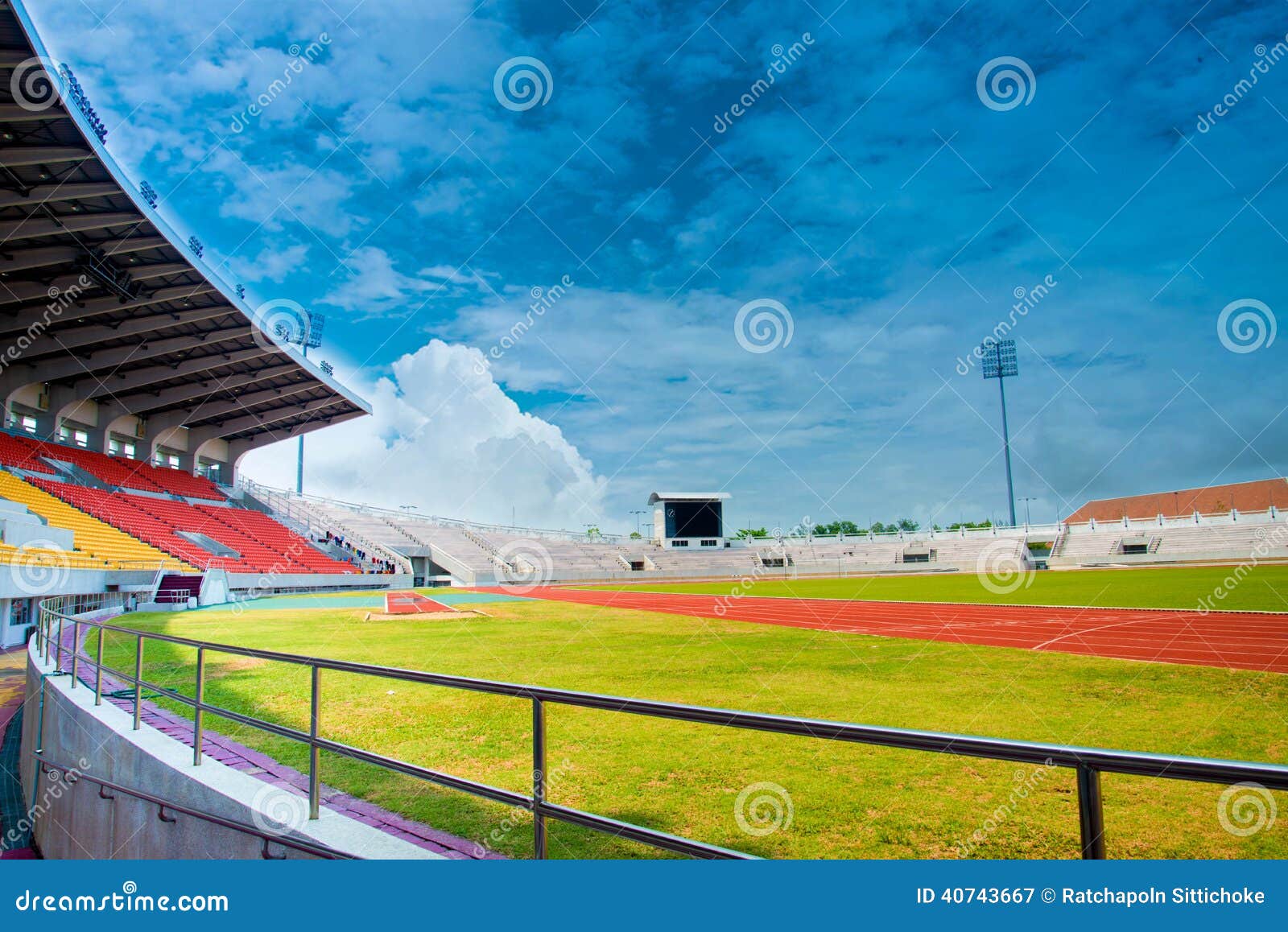 Running track in stadium stock image. Image of health - 40743667