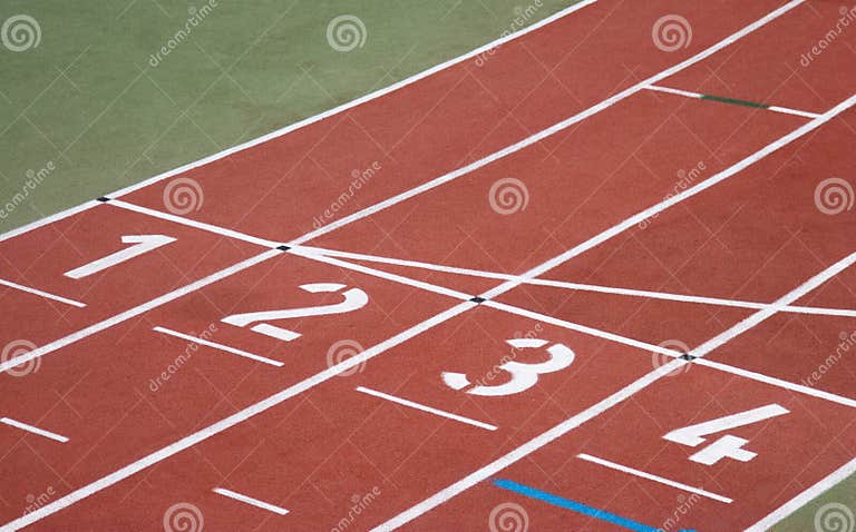 Running track start line stock photo. Image of sport, competitive - 6648656