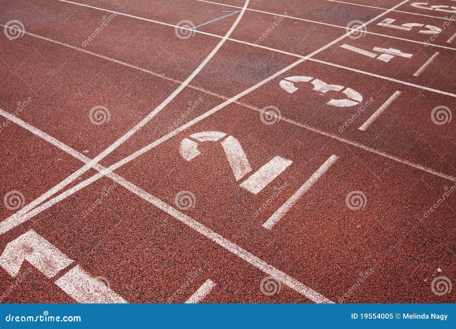 Running Track Starting Line Picture. Image: 19554005