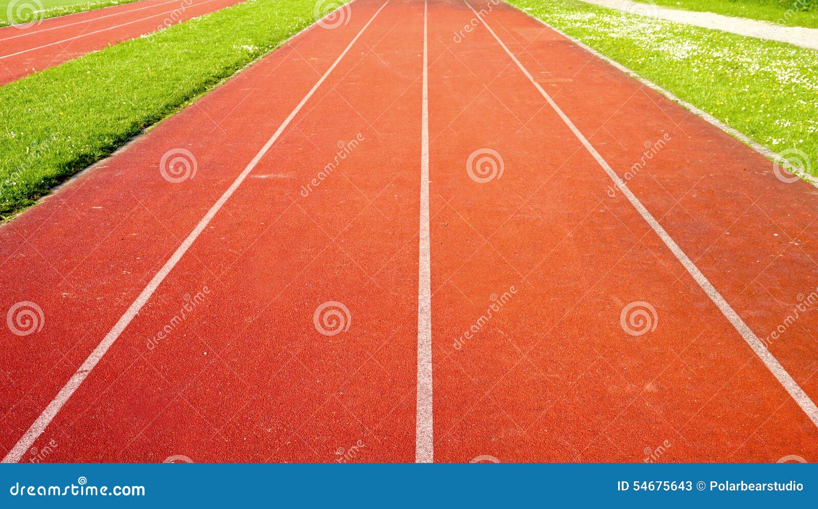 Running Track straight stock image. Image of surface - 54675643