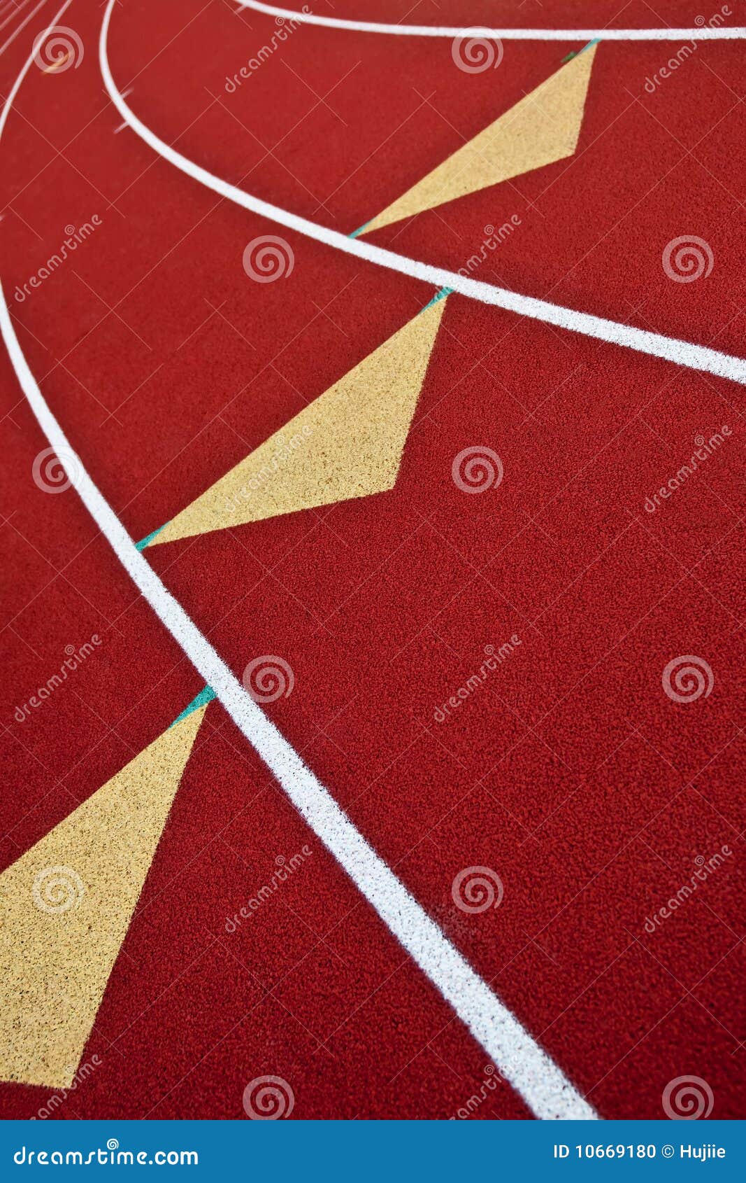 Running Track with Triangle Stock Photo - Image of athlete, track: 10669180
