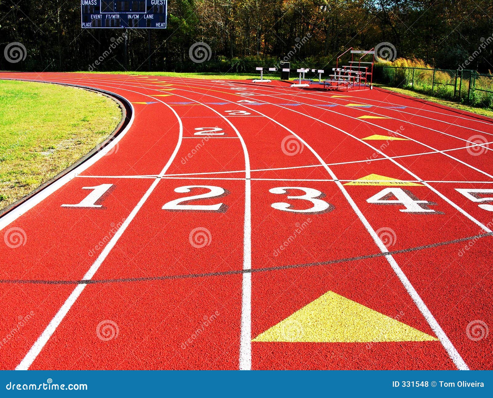 Running track turn. stock photo. Image of minutes, desktop - 331548