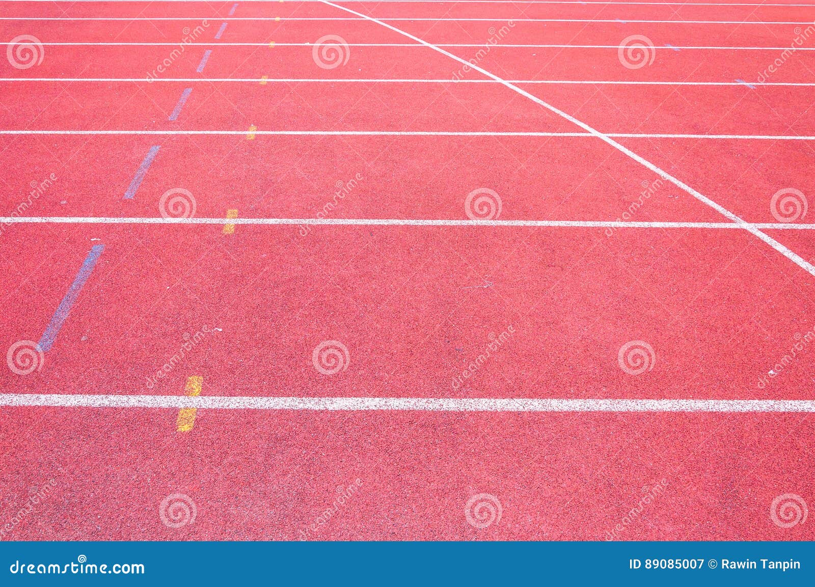 Running Track with White Line Texture Stock Image - Image of sand, rock ...