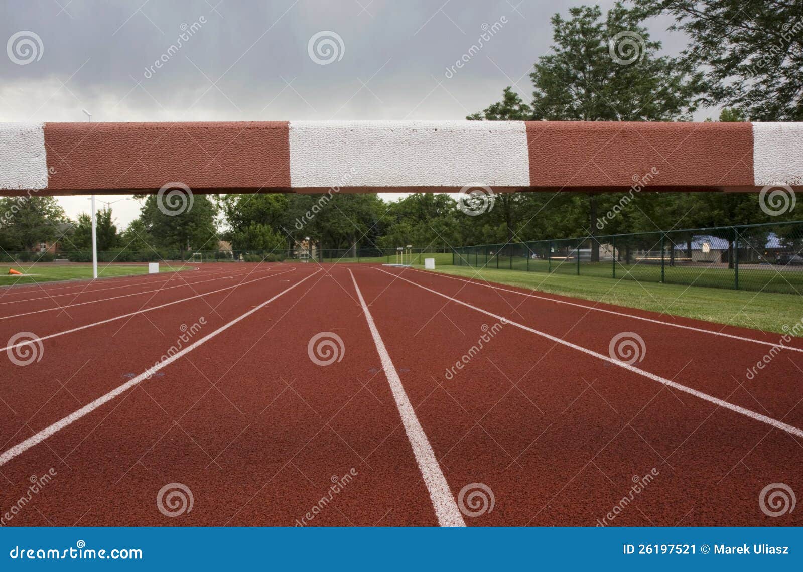 Running tracks stock image. Image of field, barrier, obstacle - 26197521