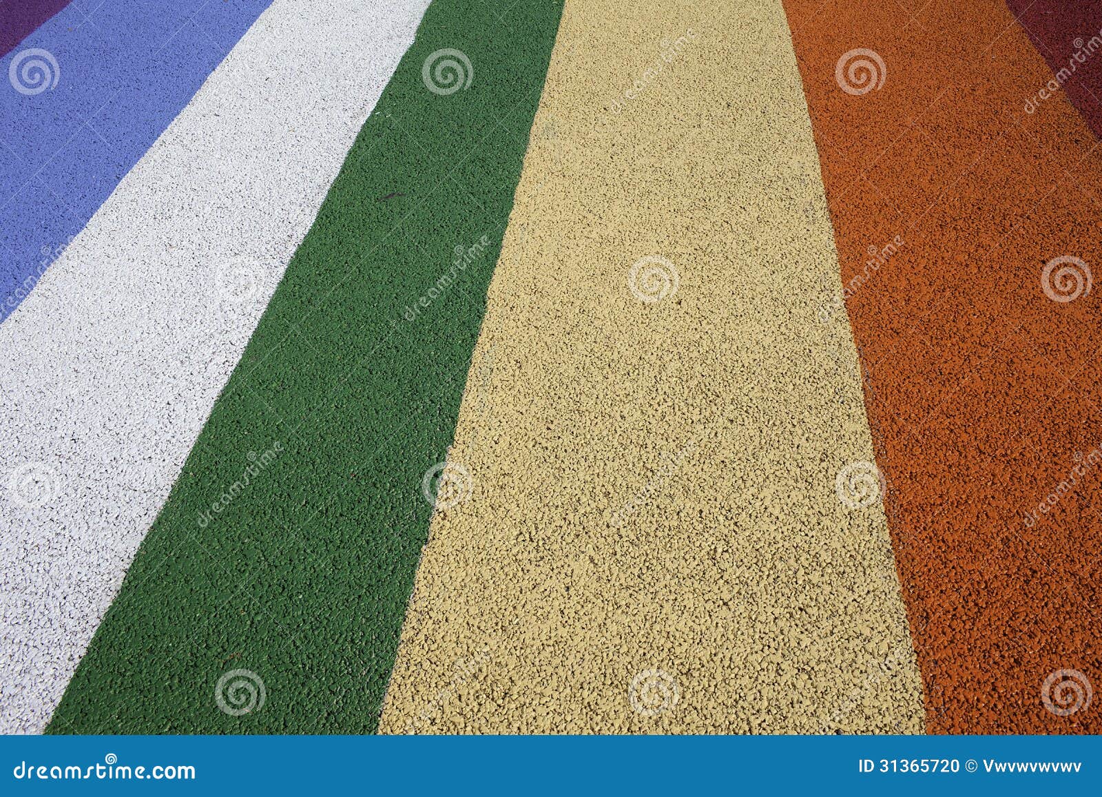Running Tracks Like Rainbow Stock Photo - Image of yellow, track: 31365720