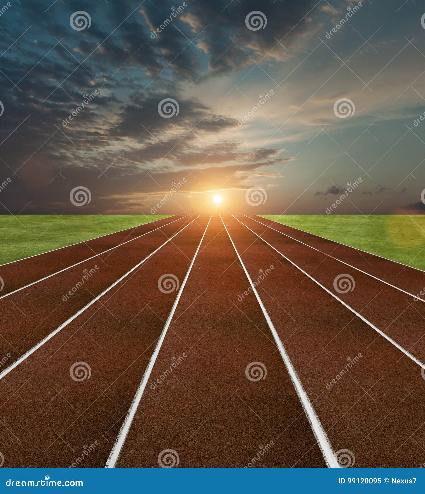 Running Tracks stock image. Image of school, paint, landscape - 99120095