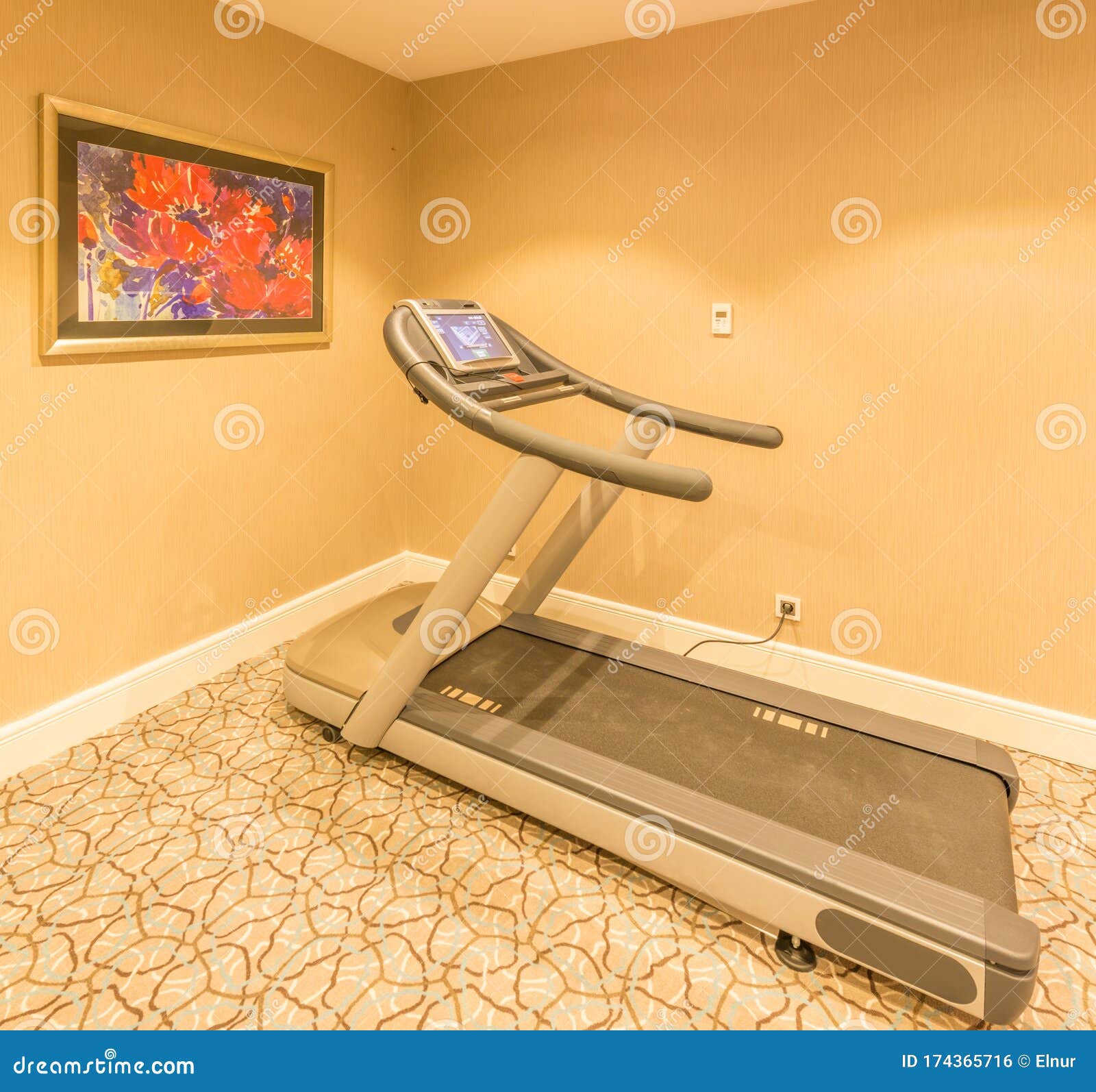 Running Treadmill at the House Stock Photo - Image of exercising ...
