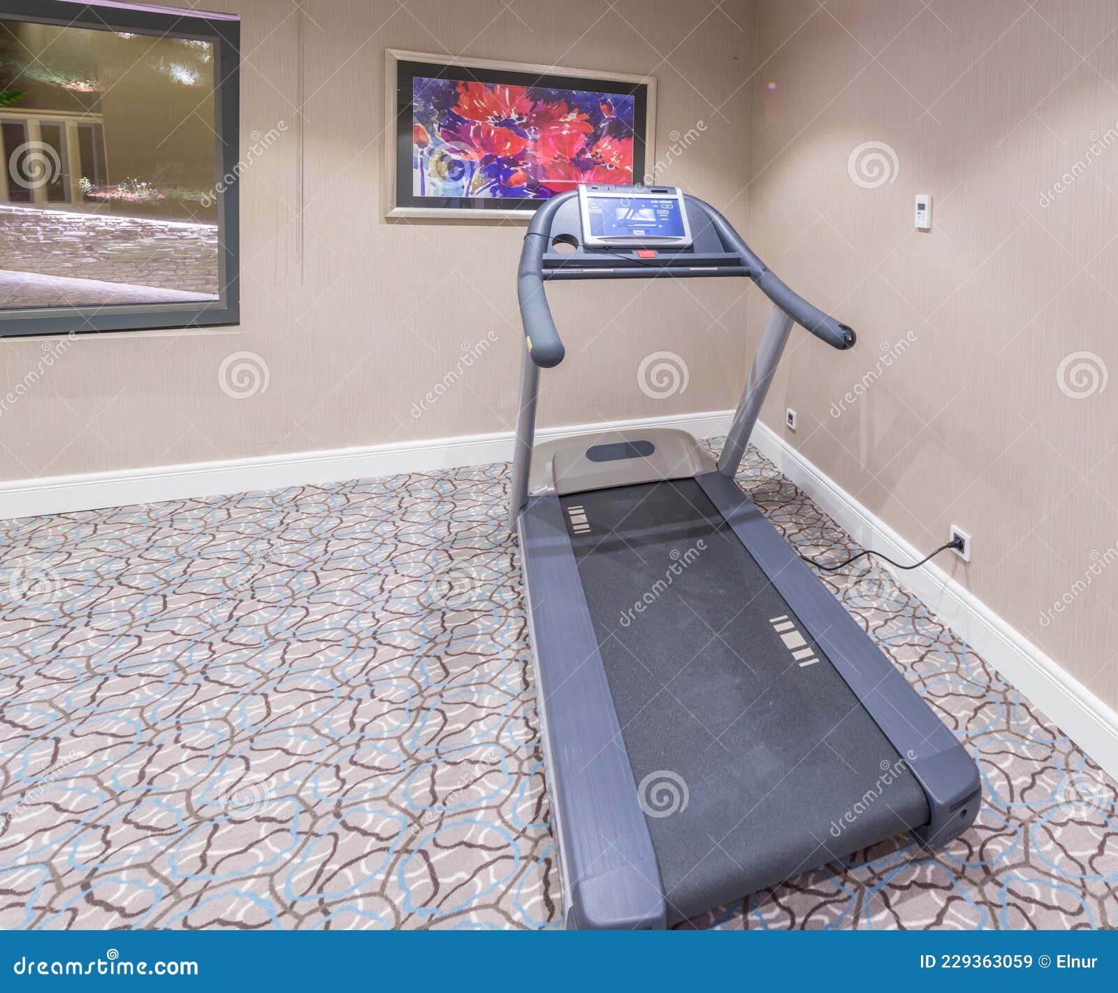Running Treadmill at the House Stock Image - Image of interior, healthy ...