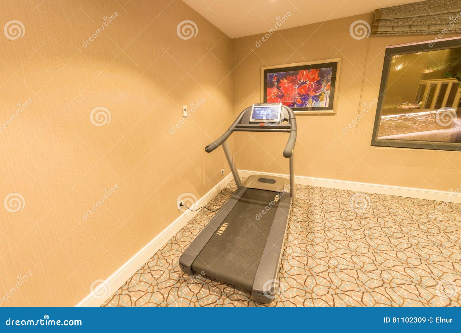 The Running Treadmill at the House Stock Image - Image of exercise ...