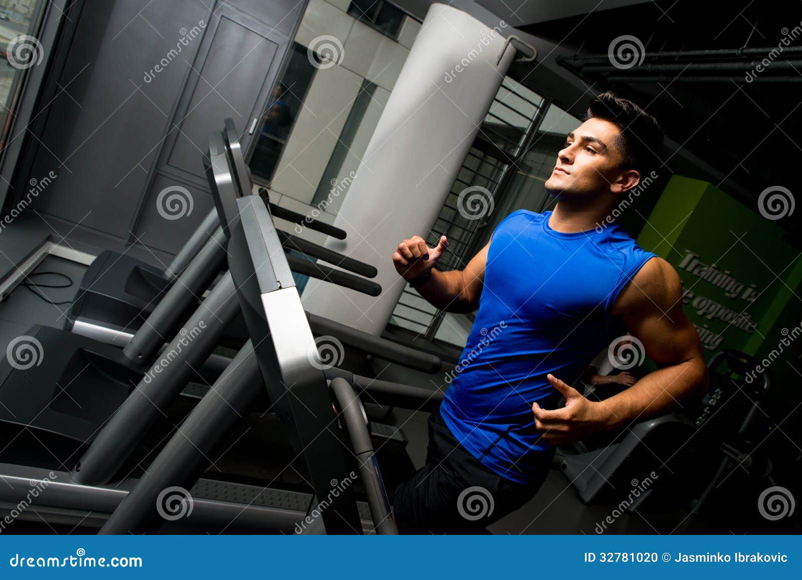 Running on treadmill stock photo. Image of care, activity - 32781020