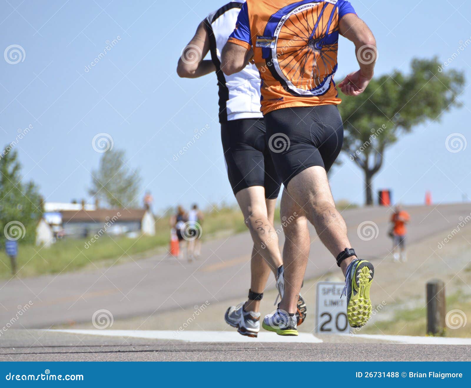 Running Triathletes editorial stock photo. Image of endurance - 26731488