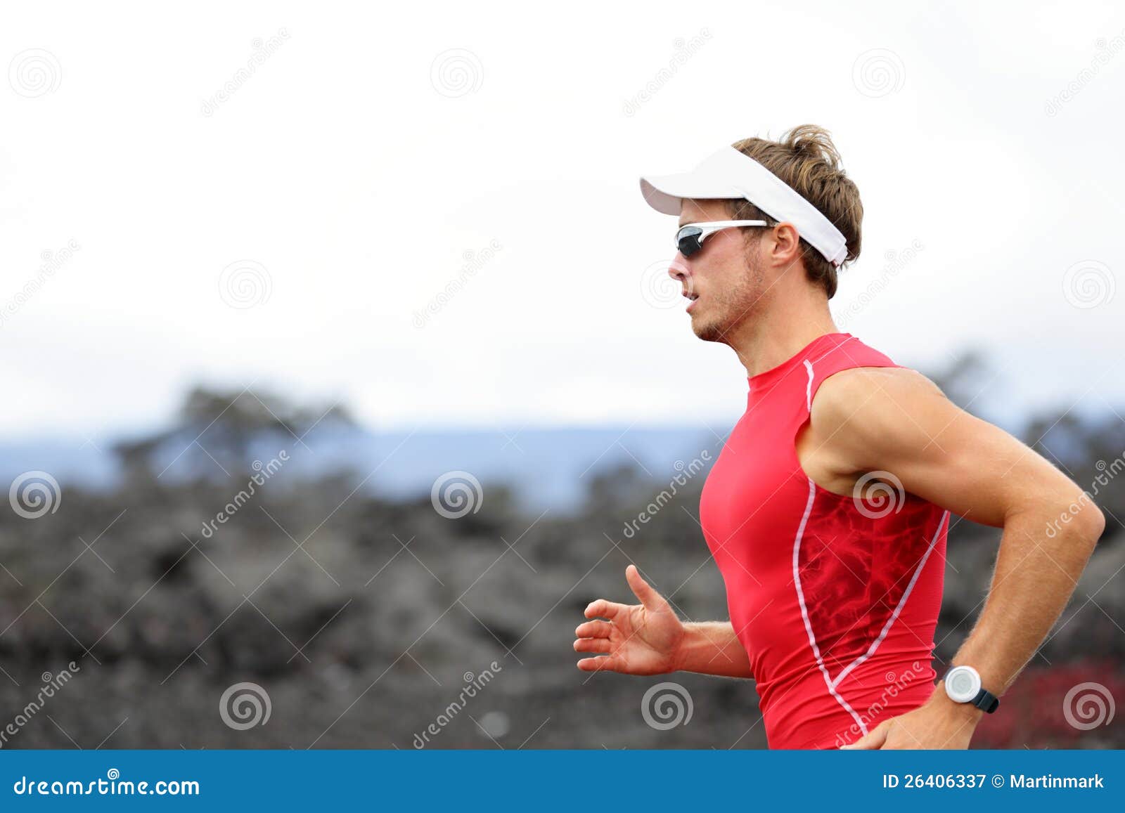 Running triathlon athlete stock image. Image of ironman - 26406337