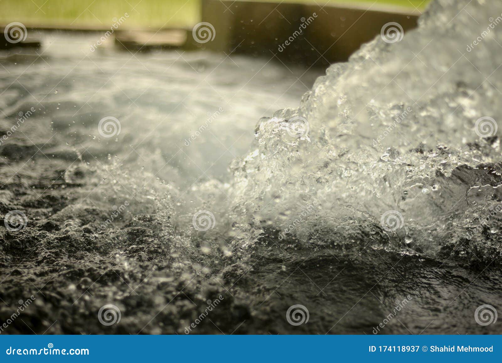 Running Tubewell Fresh Water in Fields during Summer Stock Image ...