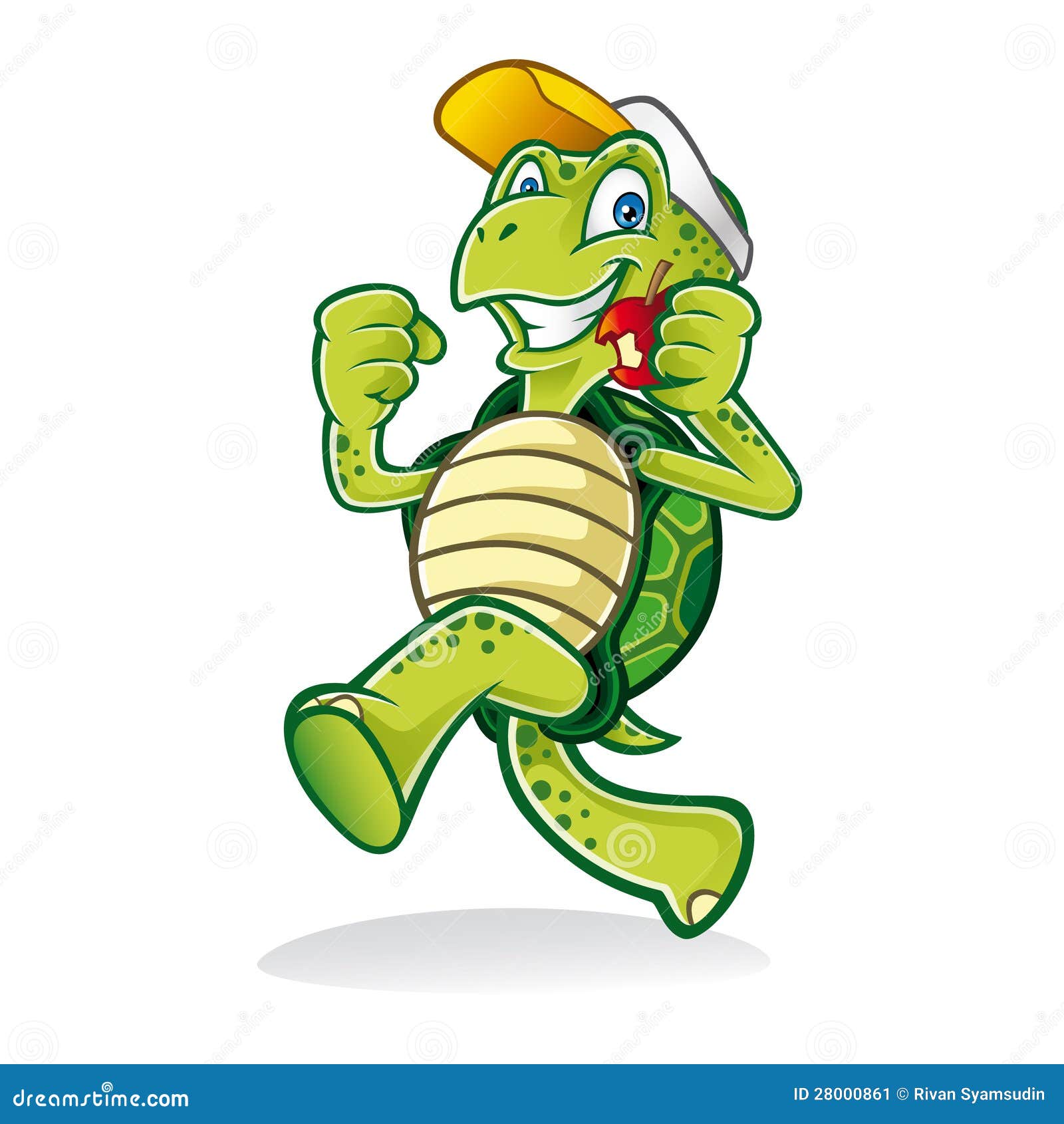 Running Turtle stock illustration. Illustration of slow - 28000861