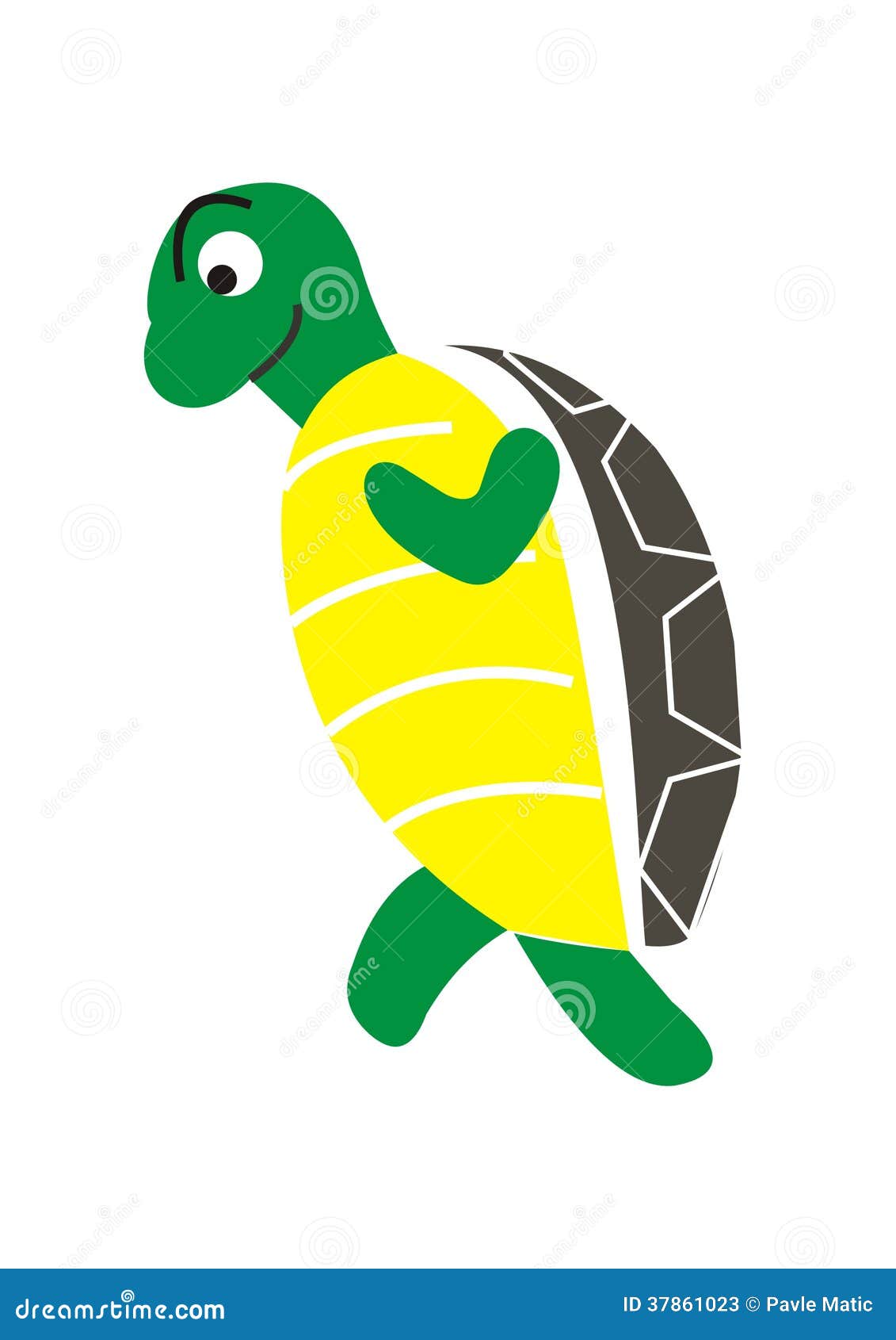 Running turtle stock vector. Illustration of shell, faster - 37861023