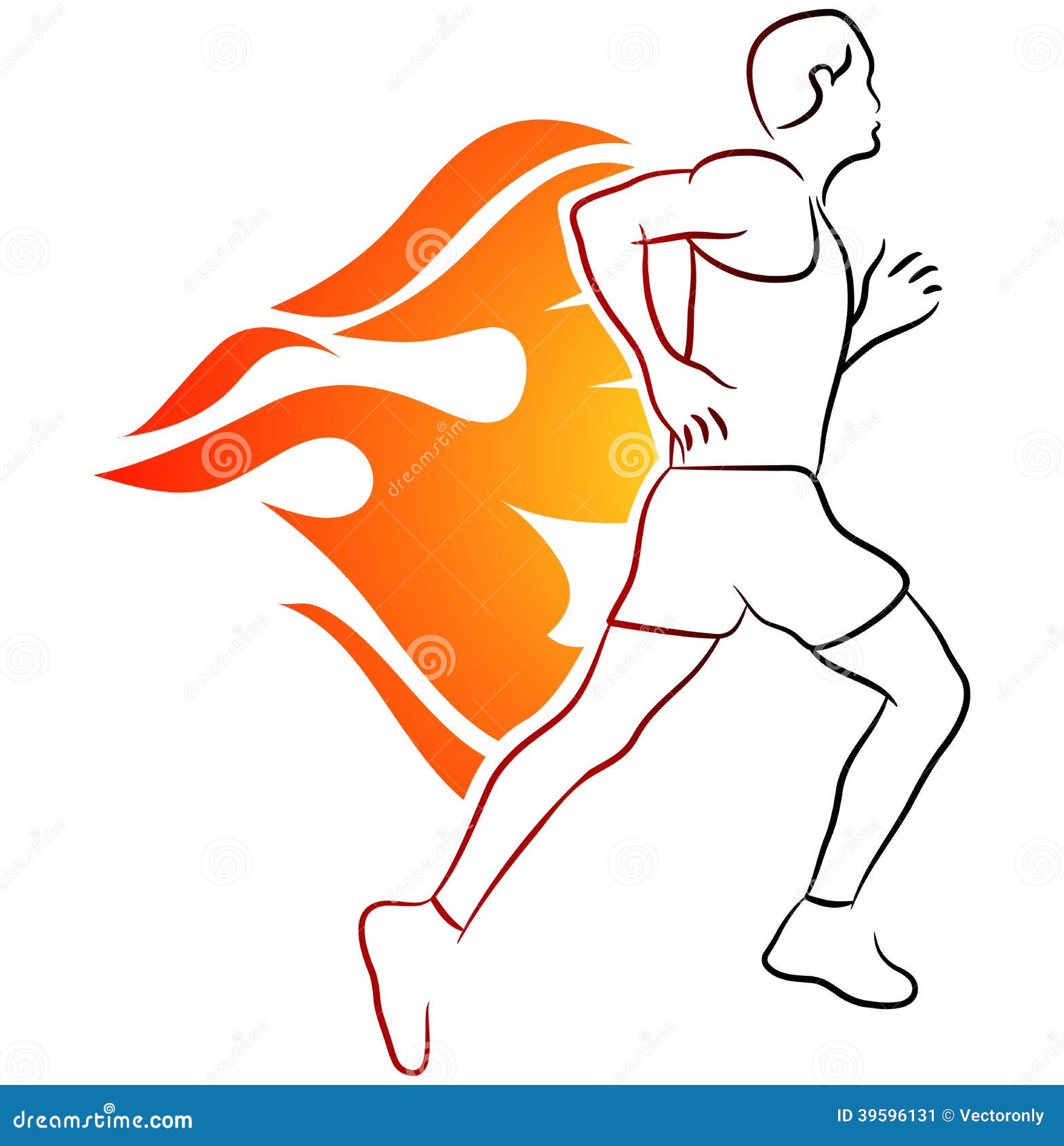 Running stock vector. Illustration of design, artwork - 39596131